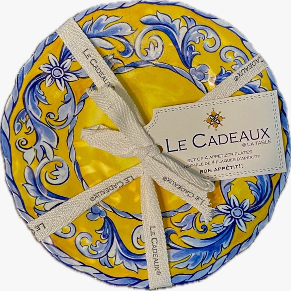 Le Cadeaux | Dining | Le Cadeaux Melamine Porto Appetizer Plates Set Of ...